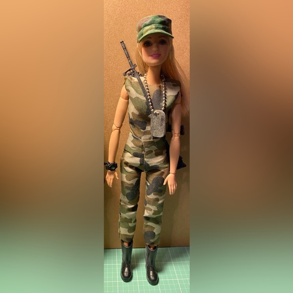 Mattel | Toys | Barbie Camo Soldier Outfit Set | Poshmark